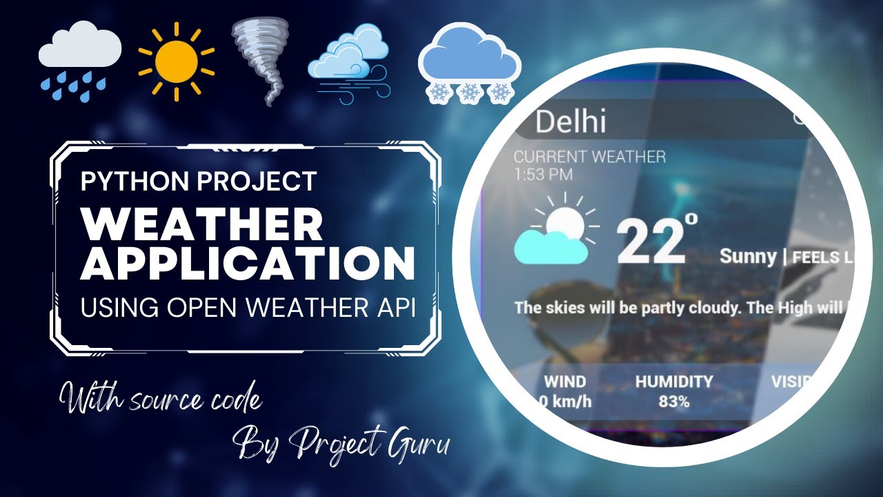 Gui Based Weather Application With Open Weather Api Using Python And