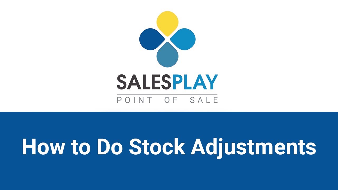 How To Do Stock Adjustments Youtube