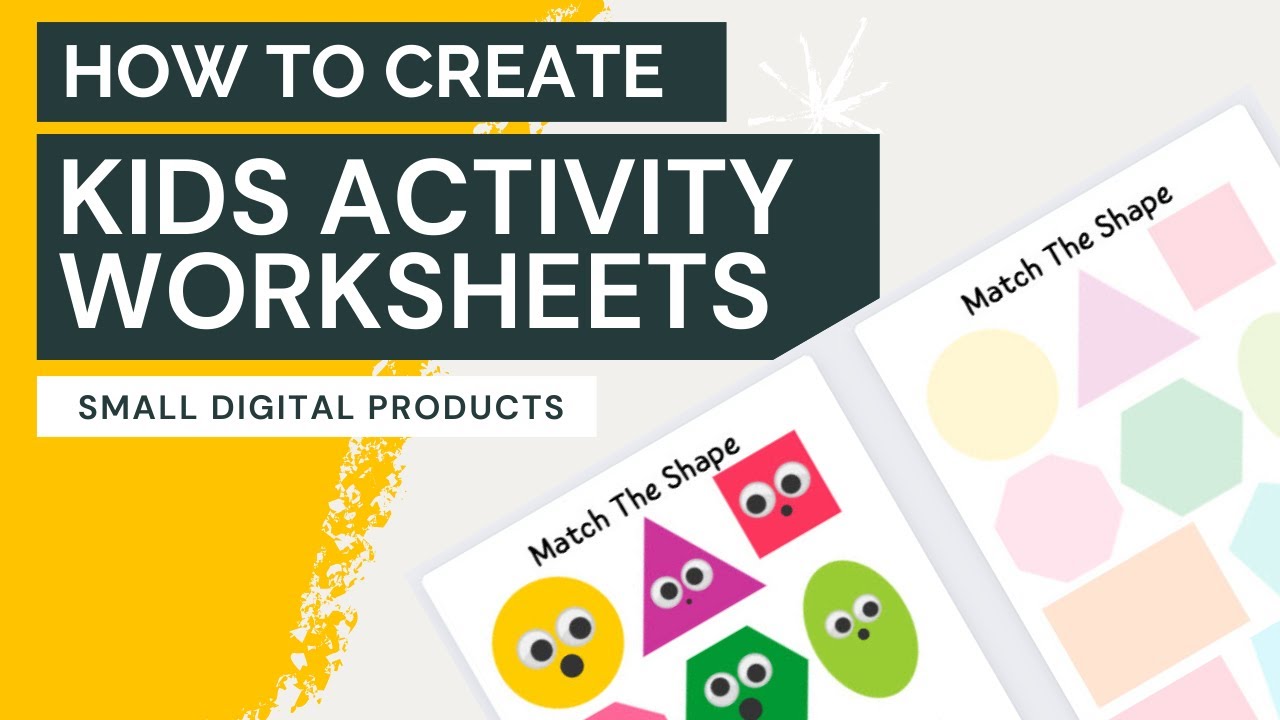 How To Create Kids Activity Worksheets Online Youtube