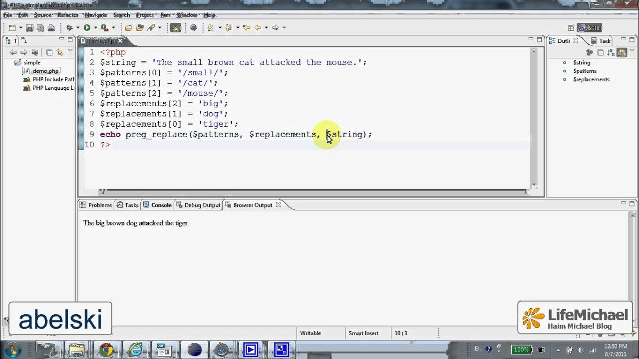 The Preg Replace Function In Php Youtube