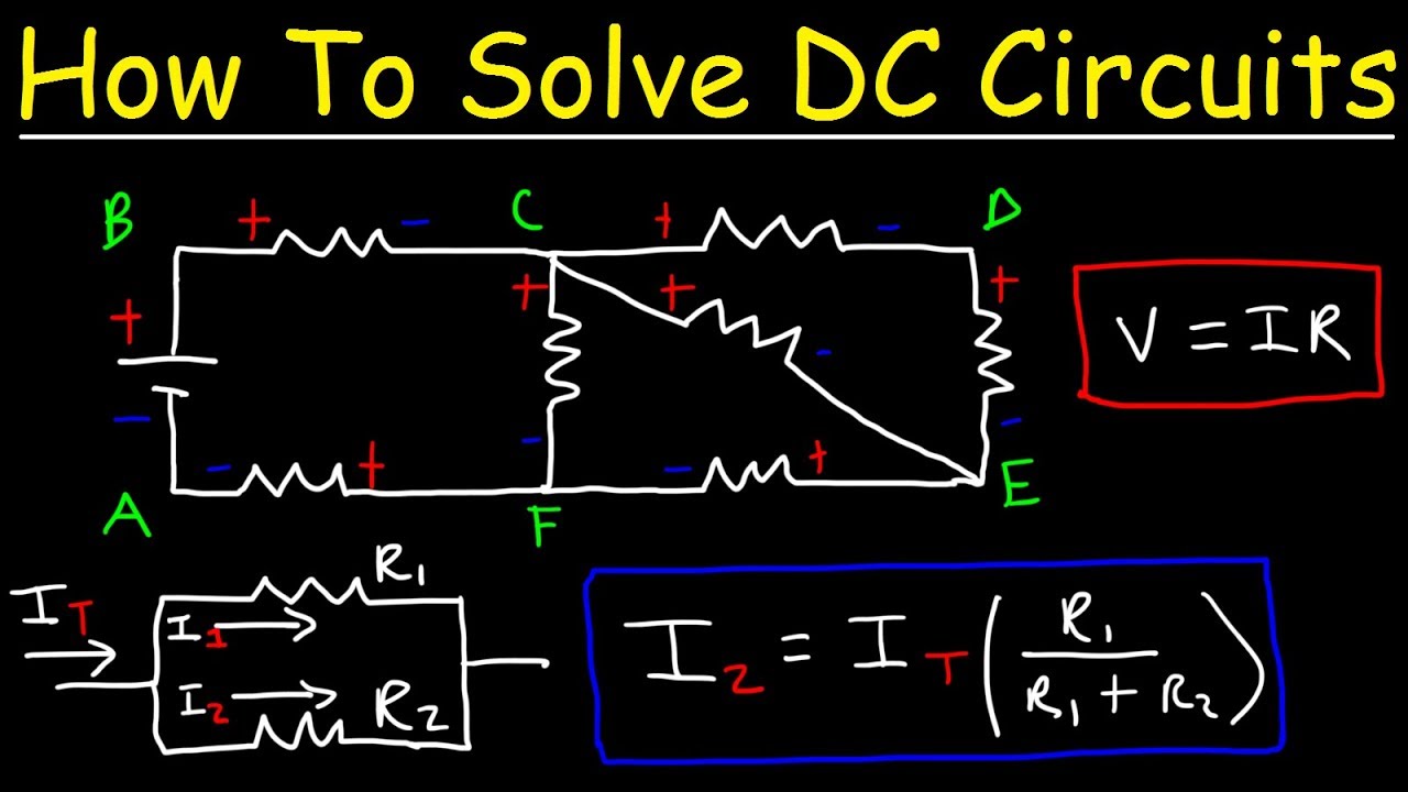How To Solve Any Resistors In Series And Parallel Combination Circuit
