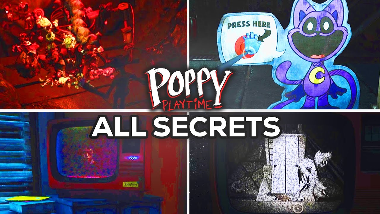 All Secrets Easter Eggs Poppy Playtime Chapter 3 Secret Monsters