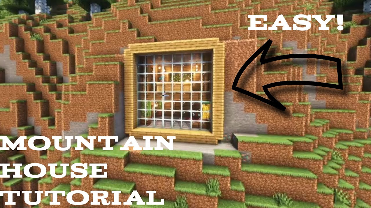 Mountain House Tutorial Minecraft Youtube