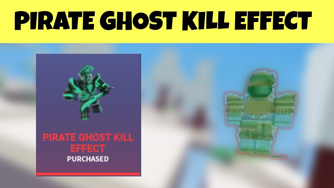 The Pirate Ghost Kill Effect Is Op Roblox Bedwars Youtube