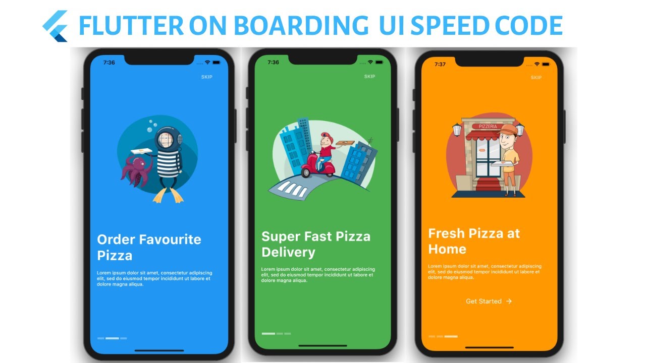Onboarding Screen Flutter Ui Speed Code Walkthrough Intro Slider