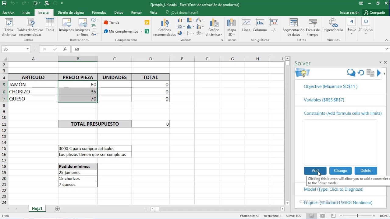 Ms Excel Solver Examples Youtube Classifiedsdax