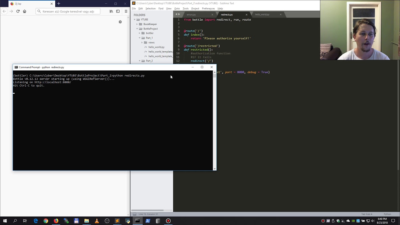 Python Bottle Part 2 Youtube