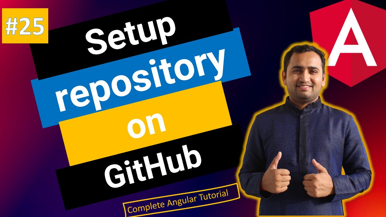 Setup The Server Repository On Github Angular Tutorial Youtube