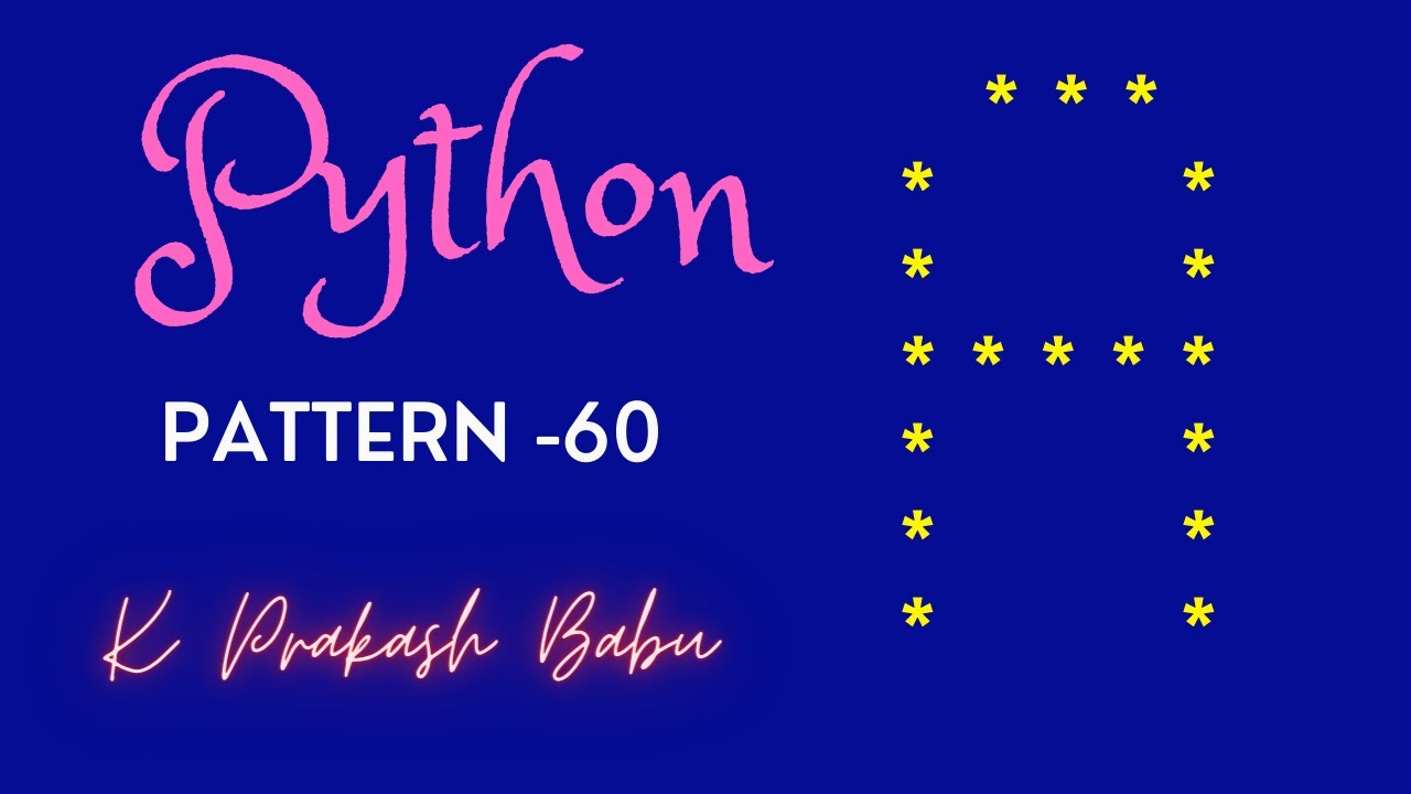 Python Pattern Program 60 Youtube