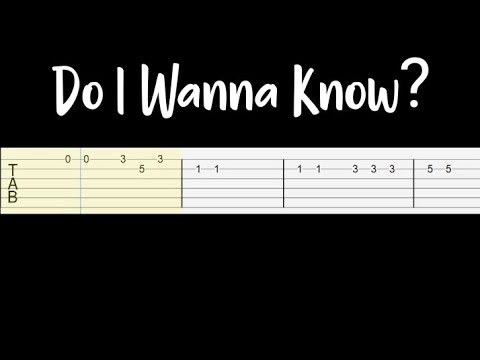 Arctic Monkeys Do I Wanna Know Easy Guitar Tabs Tutorial Youtube