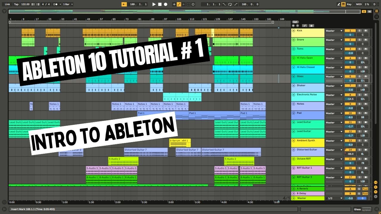 Ableton 10 Tutorial 1 Intro To Ableton Youtube
