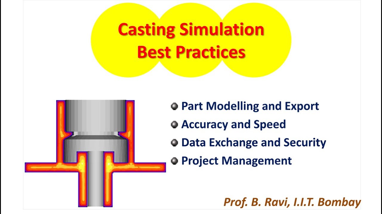 Casting Design And Simulation Lesson 34 Prof B Ravi Youtube