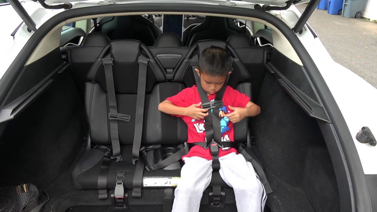 Tesla Model S Trunk Rear Facing Jump Seats Third Row Youtube