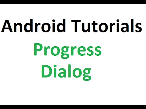 Android Studio Tutorial 26 Progress Dialog Youtube