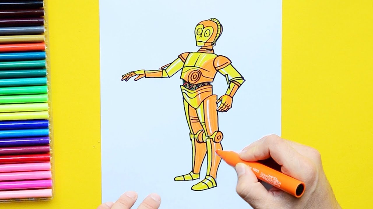How To Draw C3po Star Wars Youtube