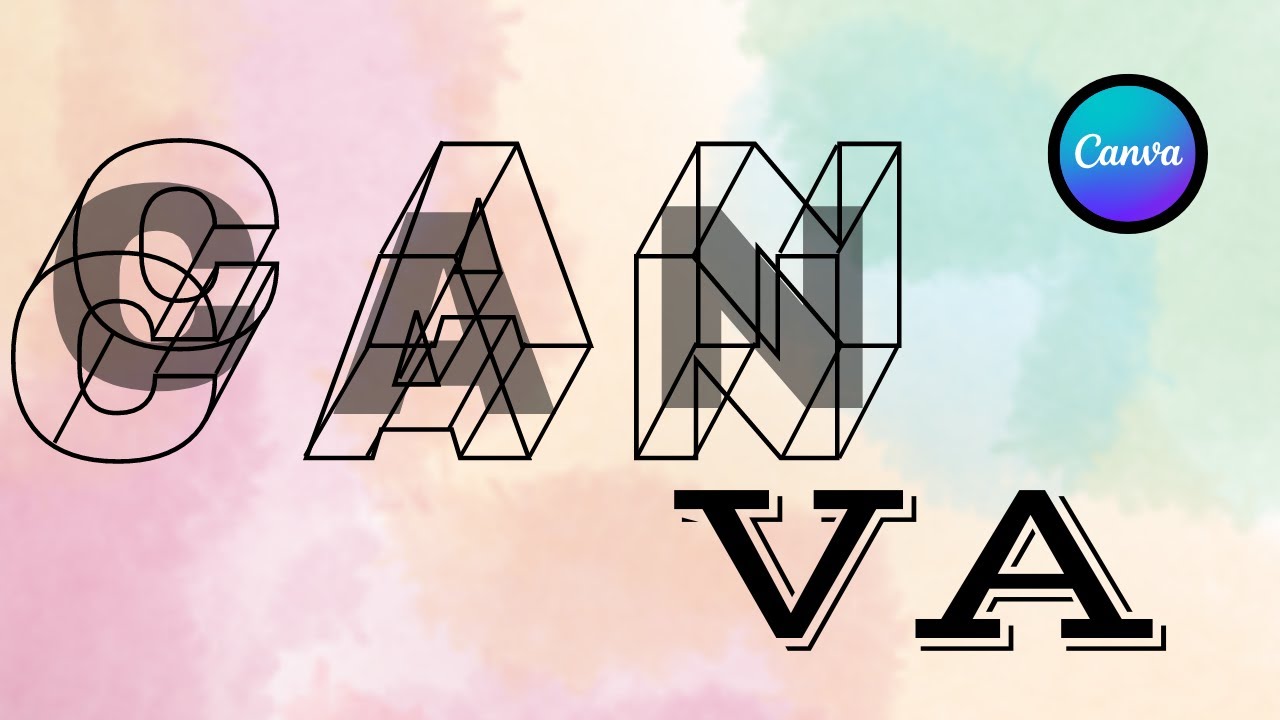 How To Create 3d Text In Canva Canva Tutorial 86 Youtube