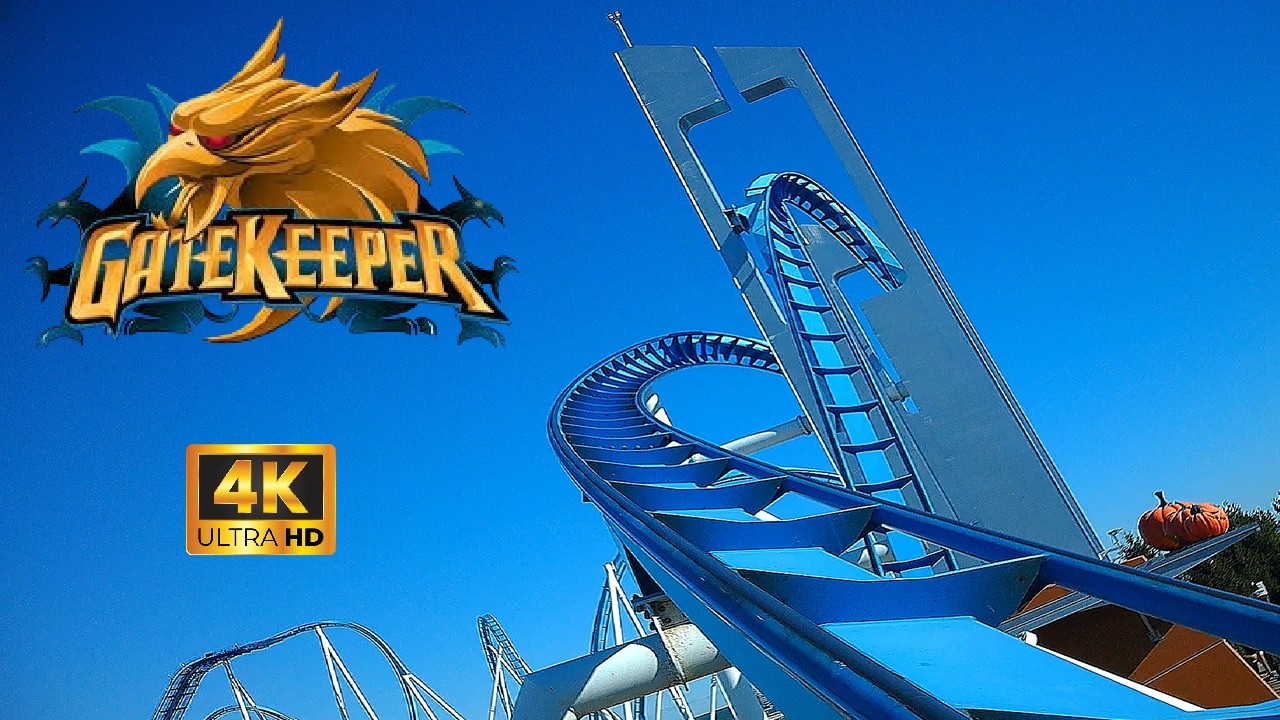 Gatekeeper Front Row 4k On Ride Pov B M Wing Roller Coaster Cedar Point