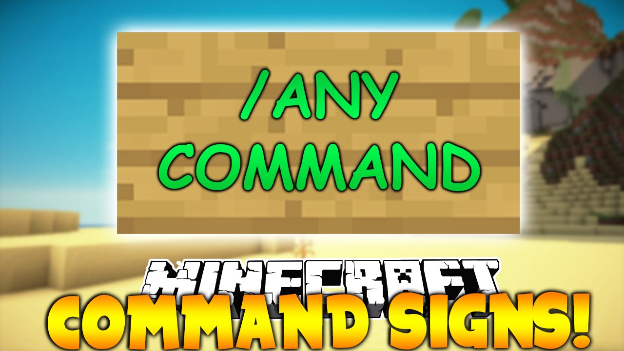 Minecraft Plugin Commandsigns Youtube