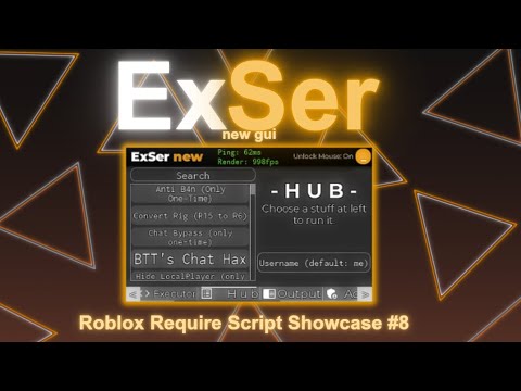 Roblox Require Script Showcase 8 Exser Gui Youtube