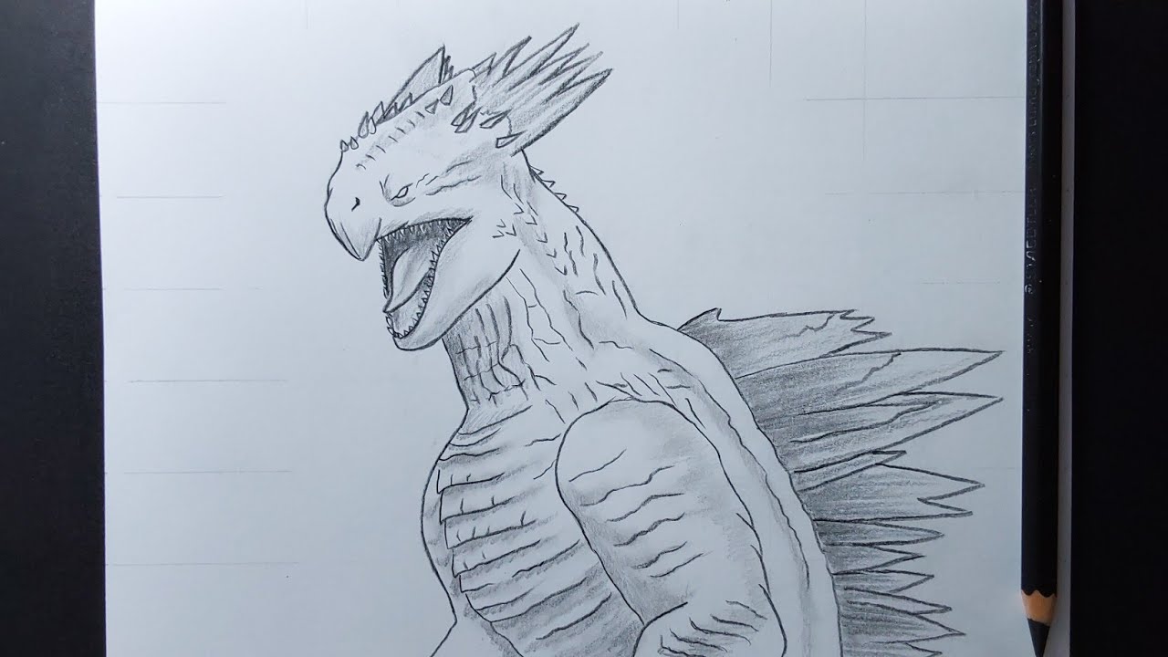 How To Draw Shimo From Godzilla X Kong New Empire Shimo Drawing Step
