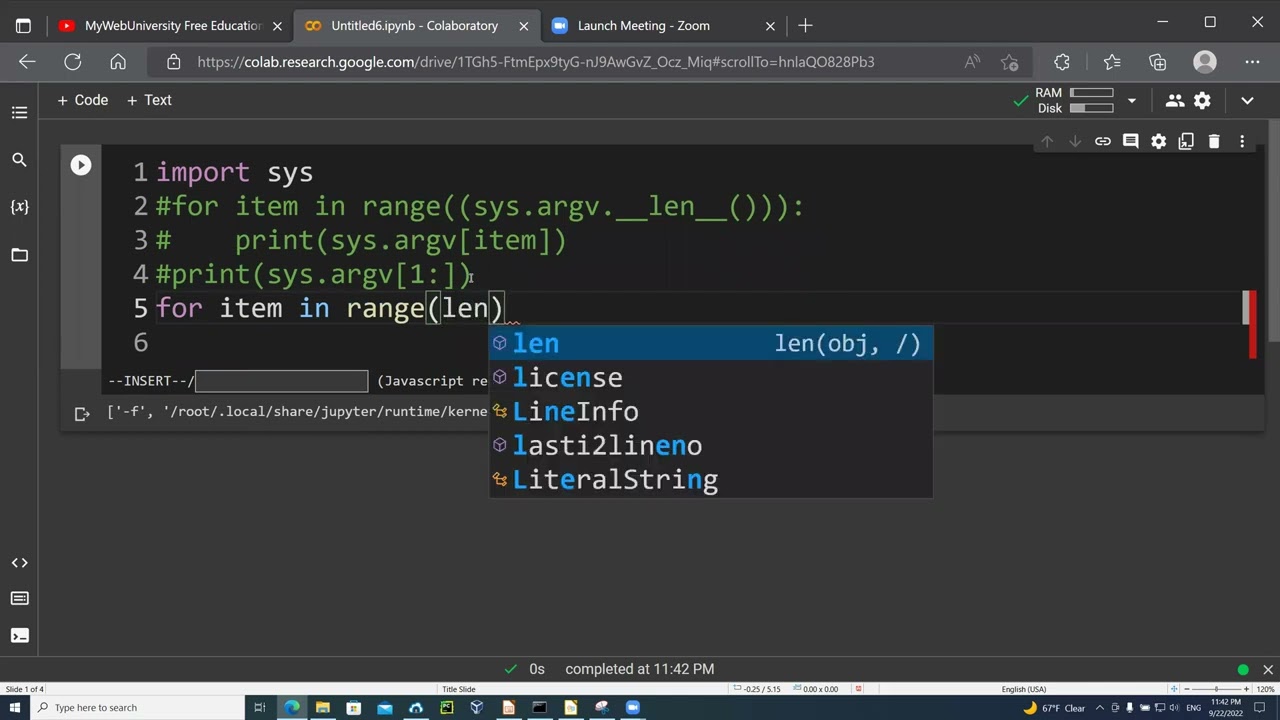Python The Sys Argv Class List Youtube