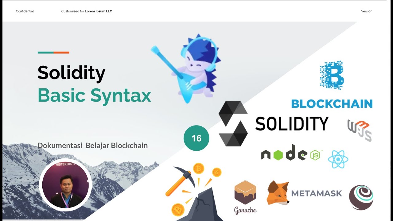 Belajar Blockchain 16 Sintak Dasar Solidity Untuk Smart Contract