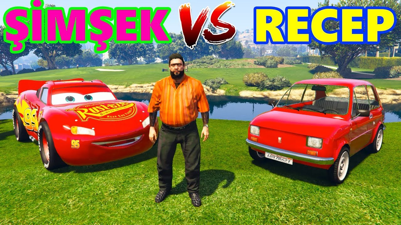 Mcqueen örümcek Adam Vs Recep İvedik çoklu Yarış Yapıyor Gta 5 Youtube