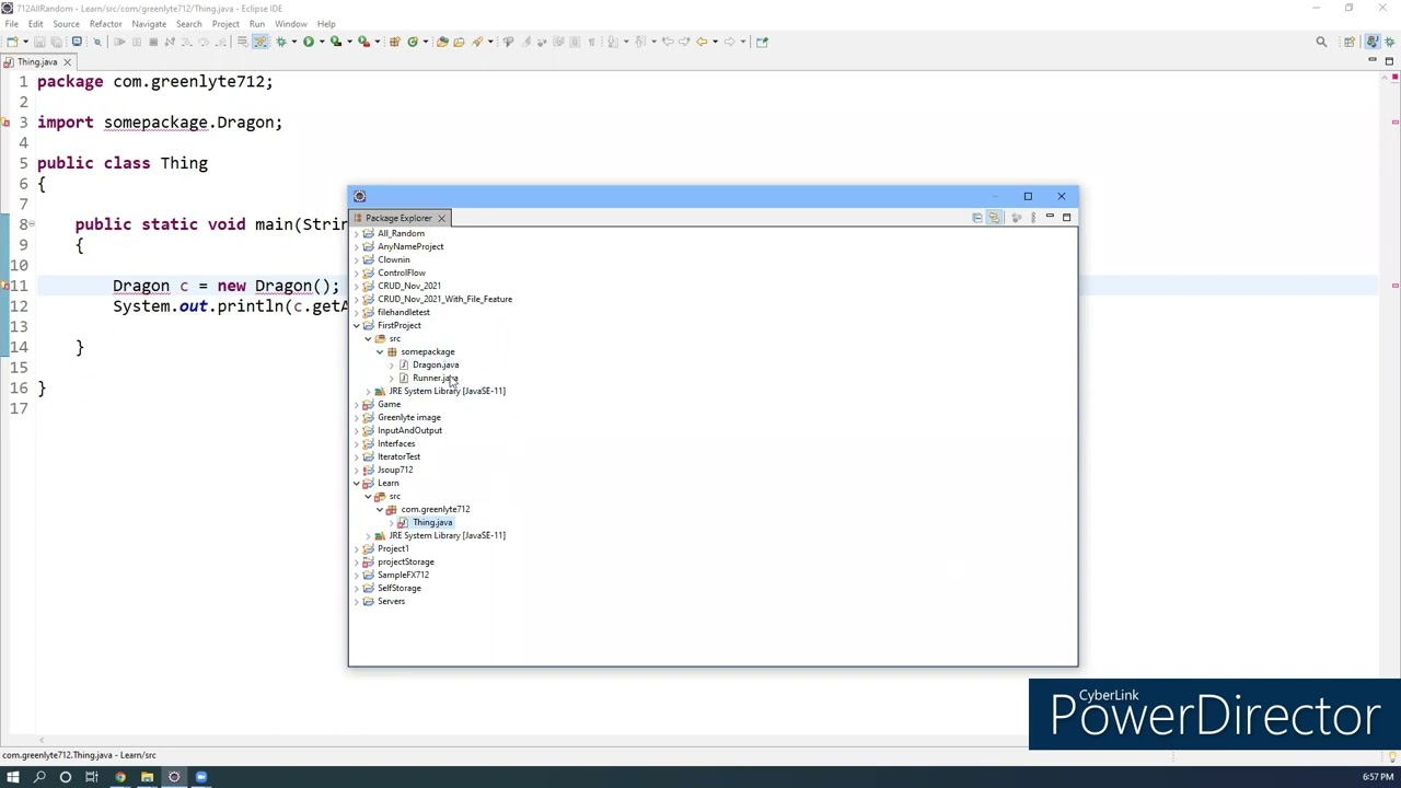 How To Import A Custom Java Class That Is In Another Project Youtube