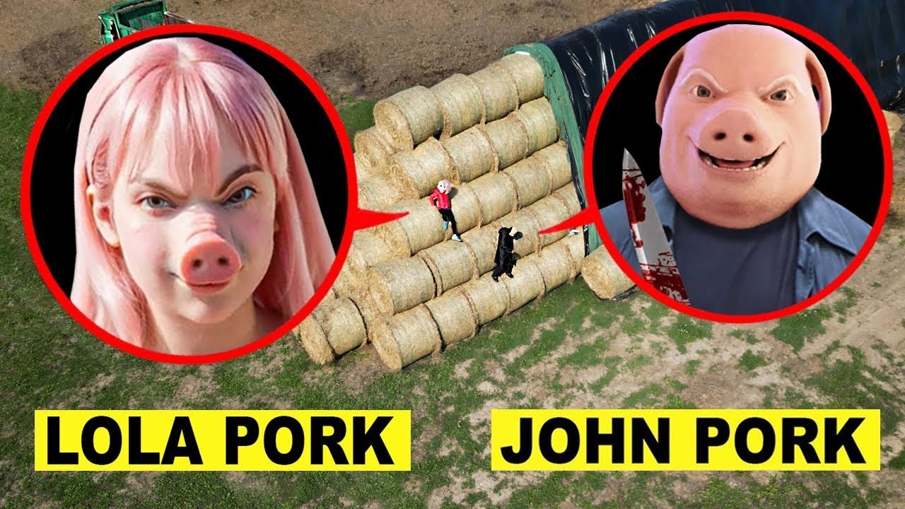Drone Catches John Pork With Sister Lola Pork At Abandoned Barn In Real