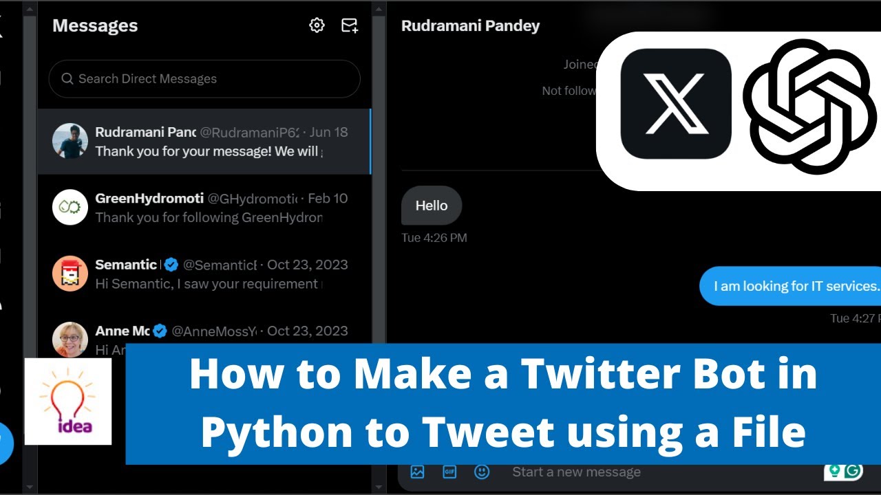 How To Make A Twitter Bot In Python To Tweet Using A File X Bot Youtube