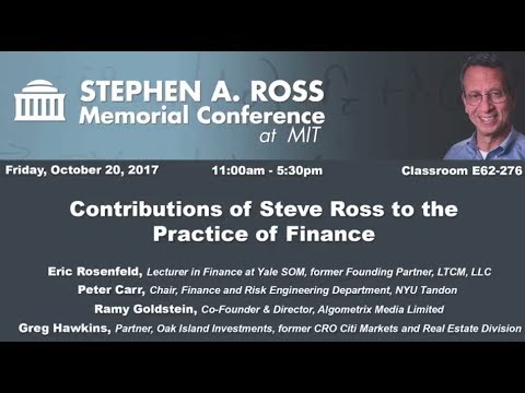 Stephen A Ross Memorial Conference Practice Of Finance Youtube
