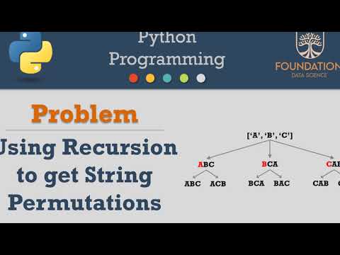 Python String Permutations Using Recursion Youtube