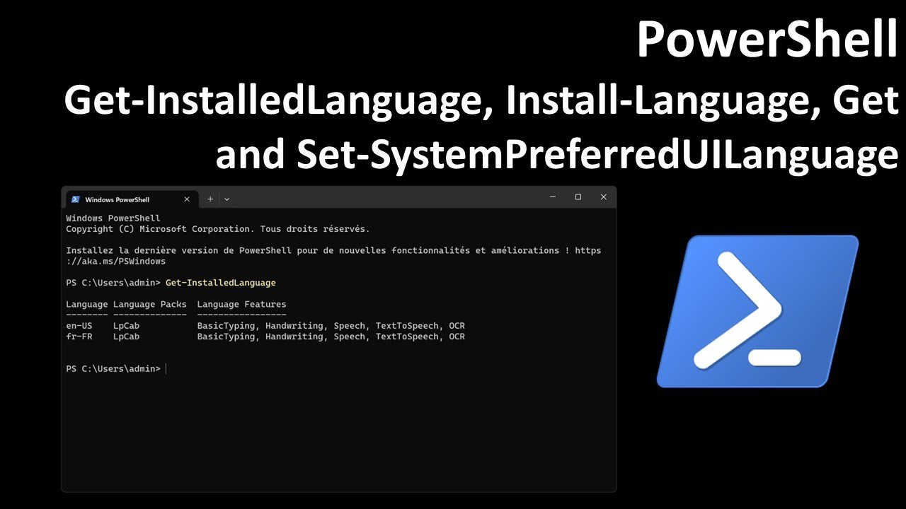 Powershell Get Installedlanguage Install Language Get And Set