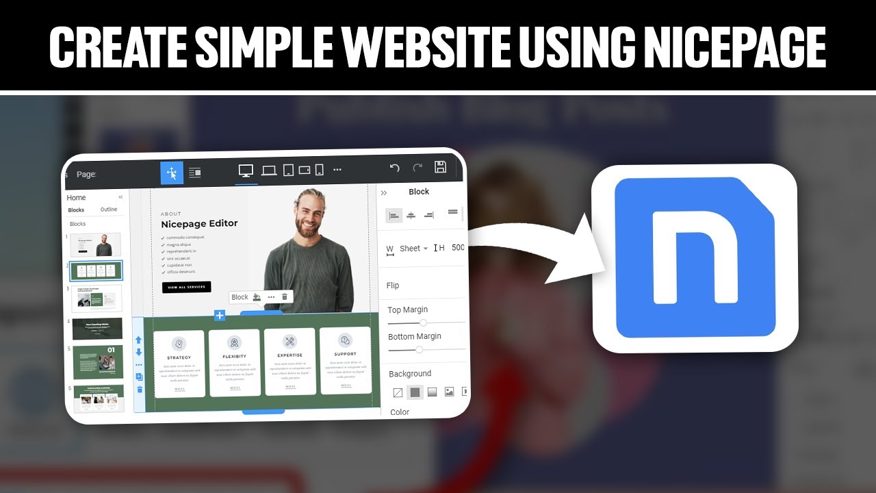 How To Create Simple Website Using Nicepage 2025 Full Tutorial Youtube