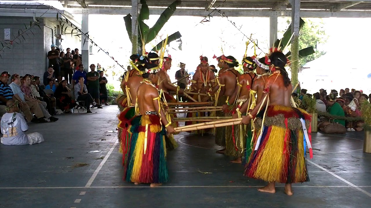 Yap Traditional Bamboo Dance Youtube