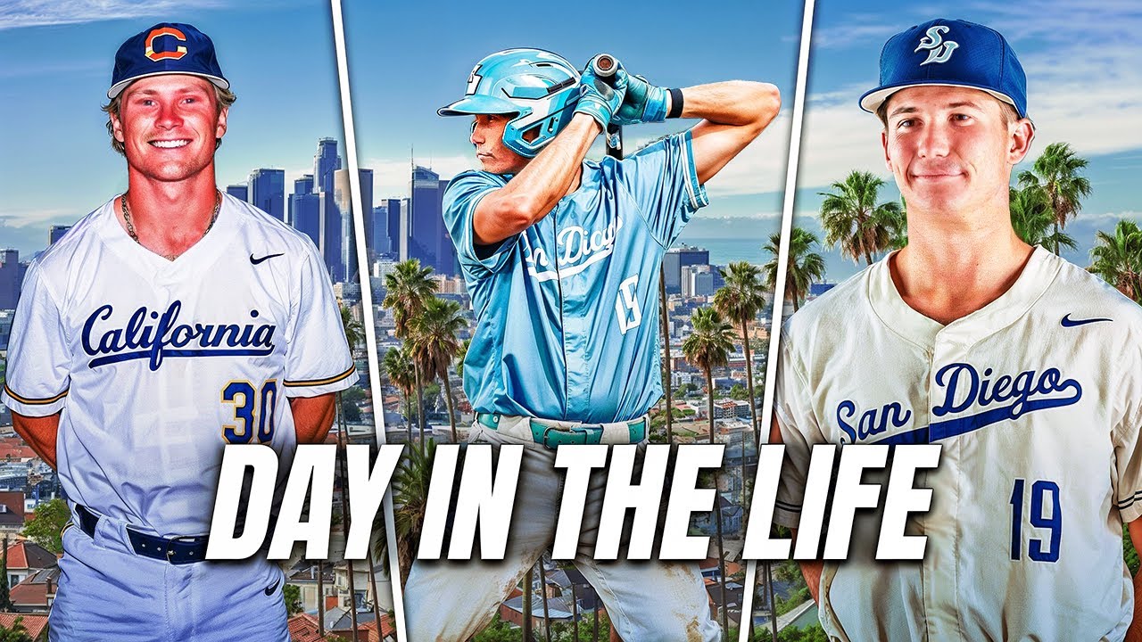 24 Hours With A D1 Baseball Player In Los Angeles Youtube