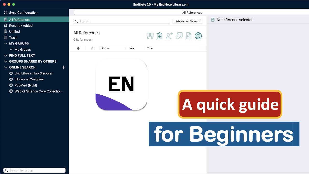 How To Use Endnote A Beginners Tutorial Youtube