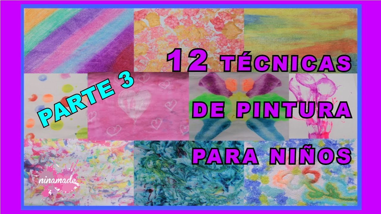 Diy 3 12 Técnicas De Pintura Para Niños 3 12 Painting