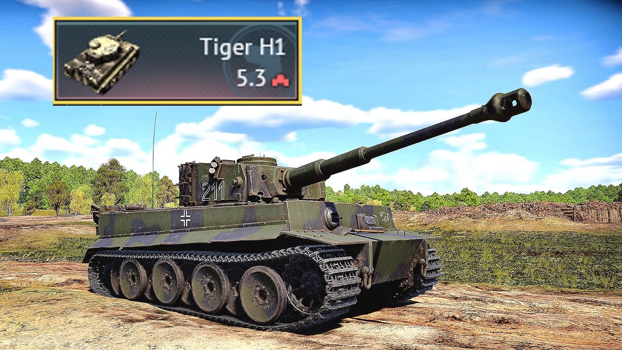 Germany Tiger H1 Gameplay War Thunder Realistic Battle Youtube