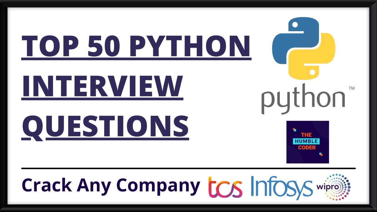Top 50 Python Interview Question Question With Answers Most Asked