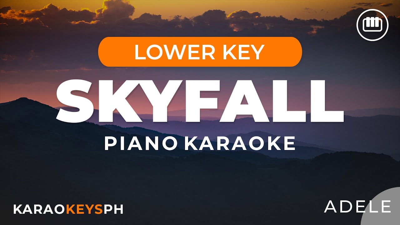 Skyfall Adele Lower Key Piano Karaoke Chords Chordify