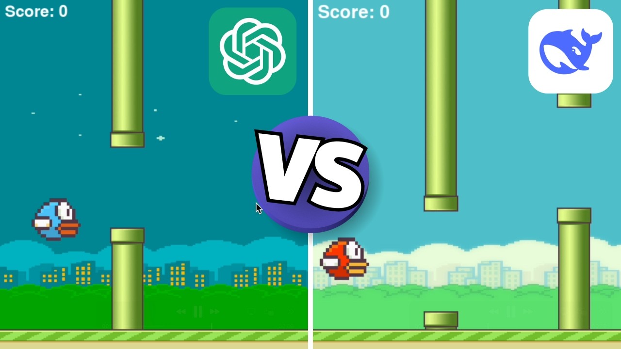 Chatgpt Vs Deepseek Make Flappy Bird Youtube