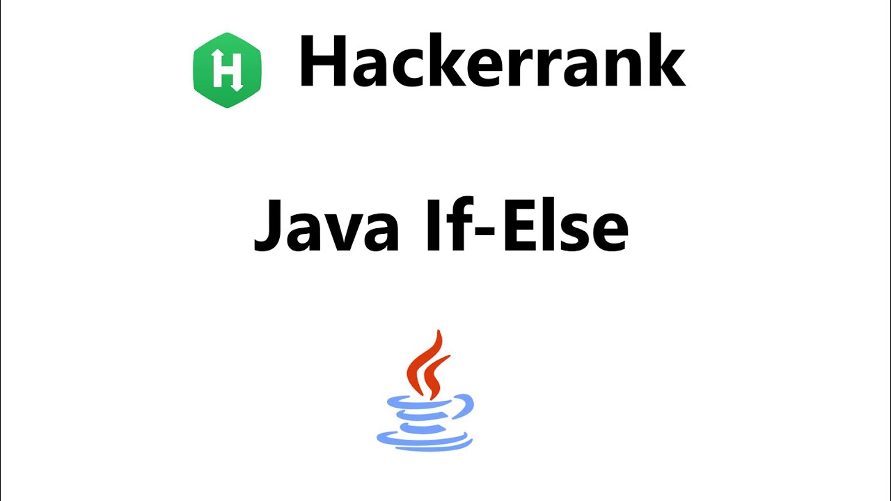 3 Java If Else Hackerrank Solution Java Hackerrank Java Youtube