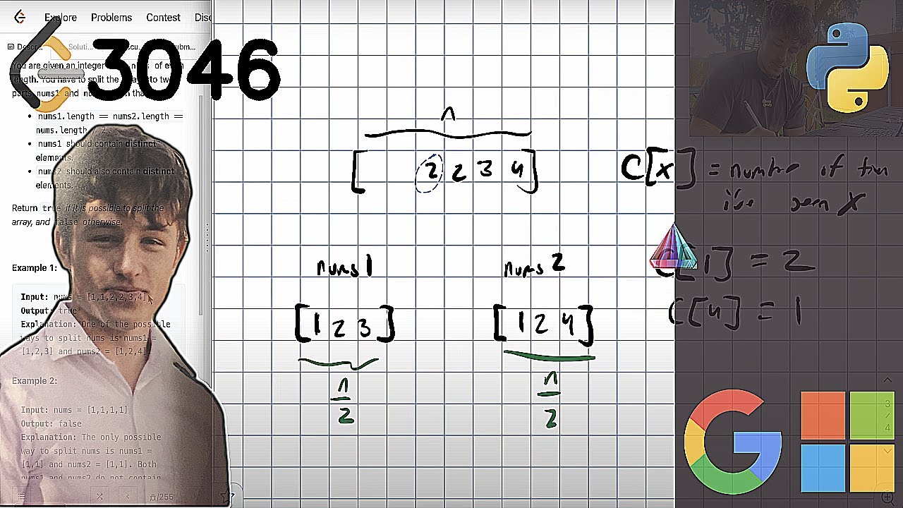 Leetcode 3046 Split The Array Youtube