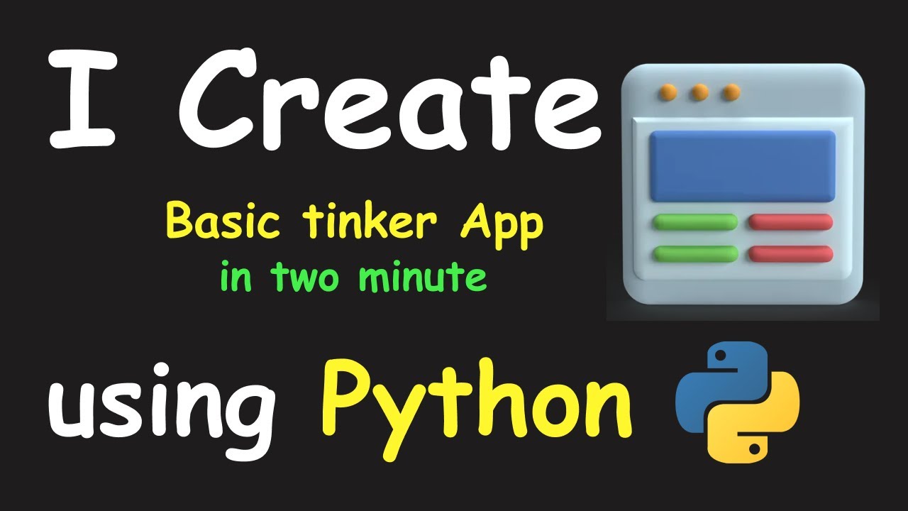 I Create Basic Tkinter App In 2 Min Using Python Learn Tkinter Python