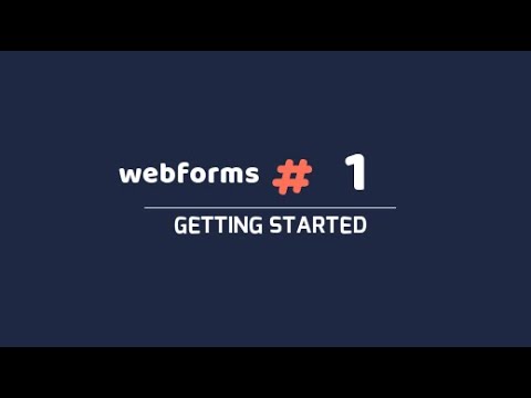 Webforms D8 1 Getting Started Youtube