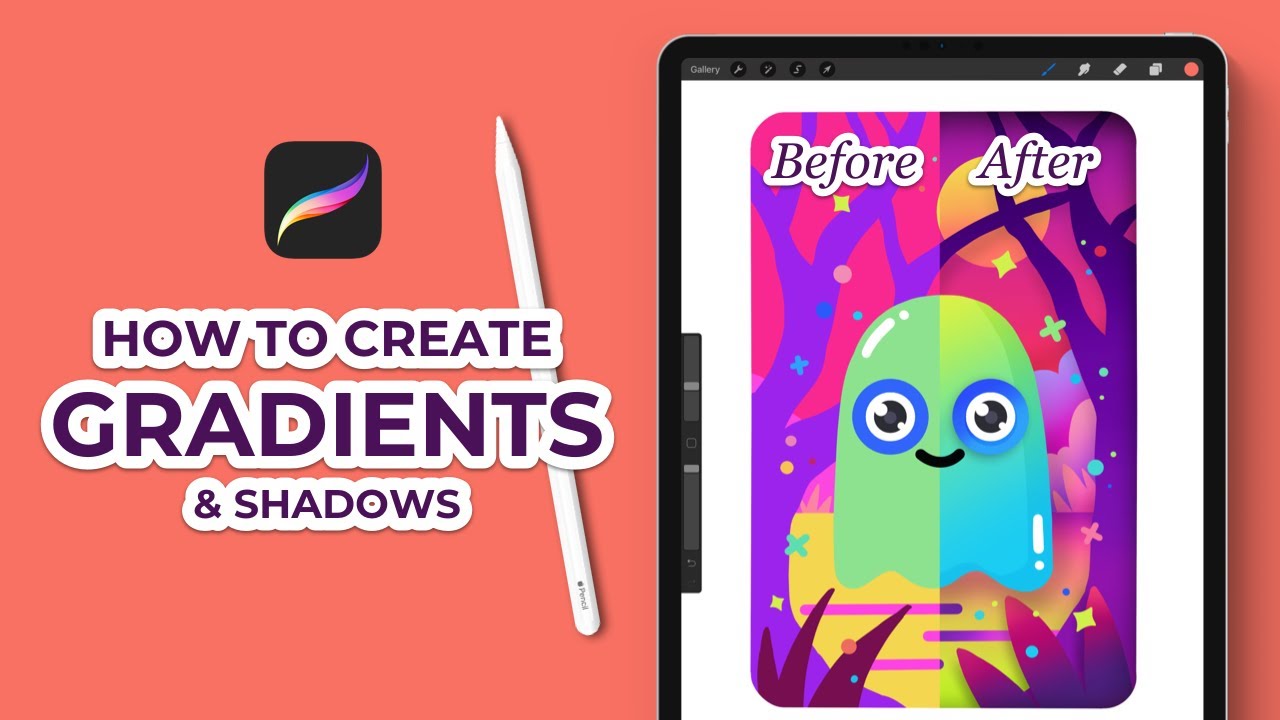 How To Create Gradients Shadows In Procreate Shorts Youtube