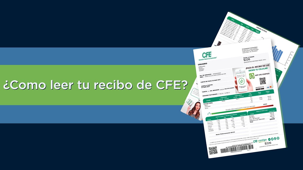 Aprende A Leer Tu Recibo De Cfe Youtube