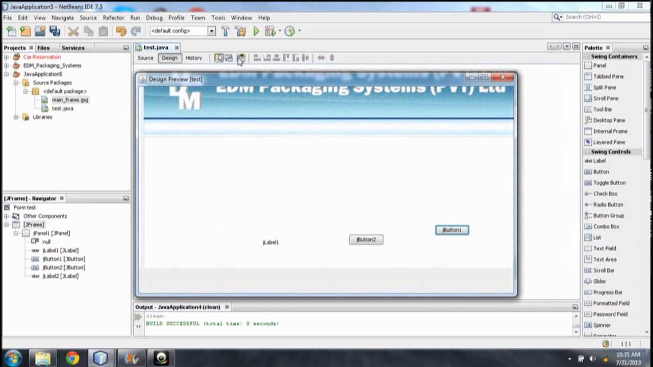 How To Add A Backgroud Image To Jframe In Netbeans Easy Jlabel Youtube