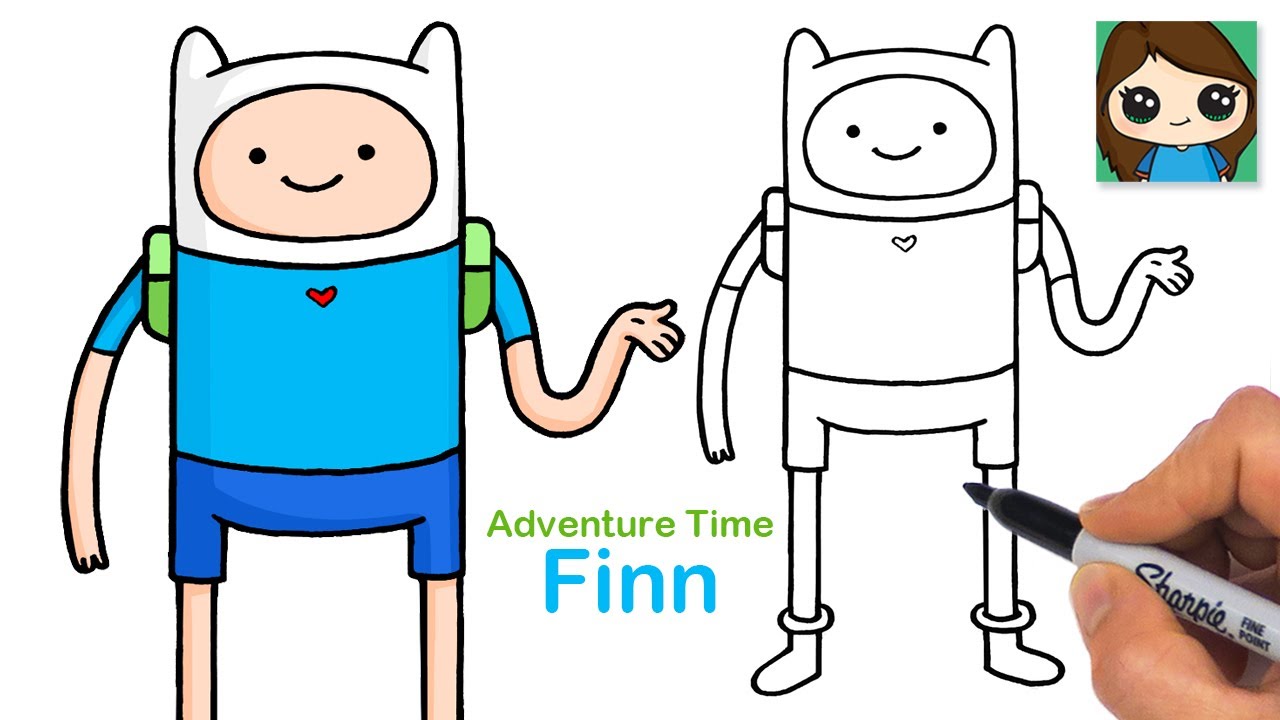Adventure Time Finn Tekeningen